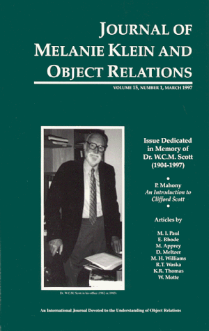 Journal of Melanie Klein and Object Relations, Vol. 15, No. 1 (March, 1997): Weininger, O ...