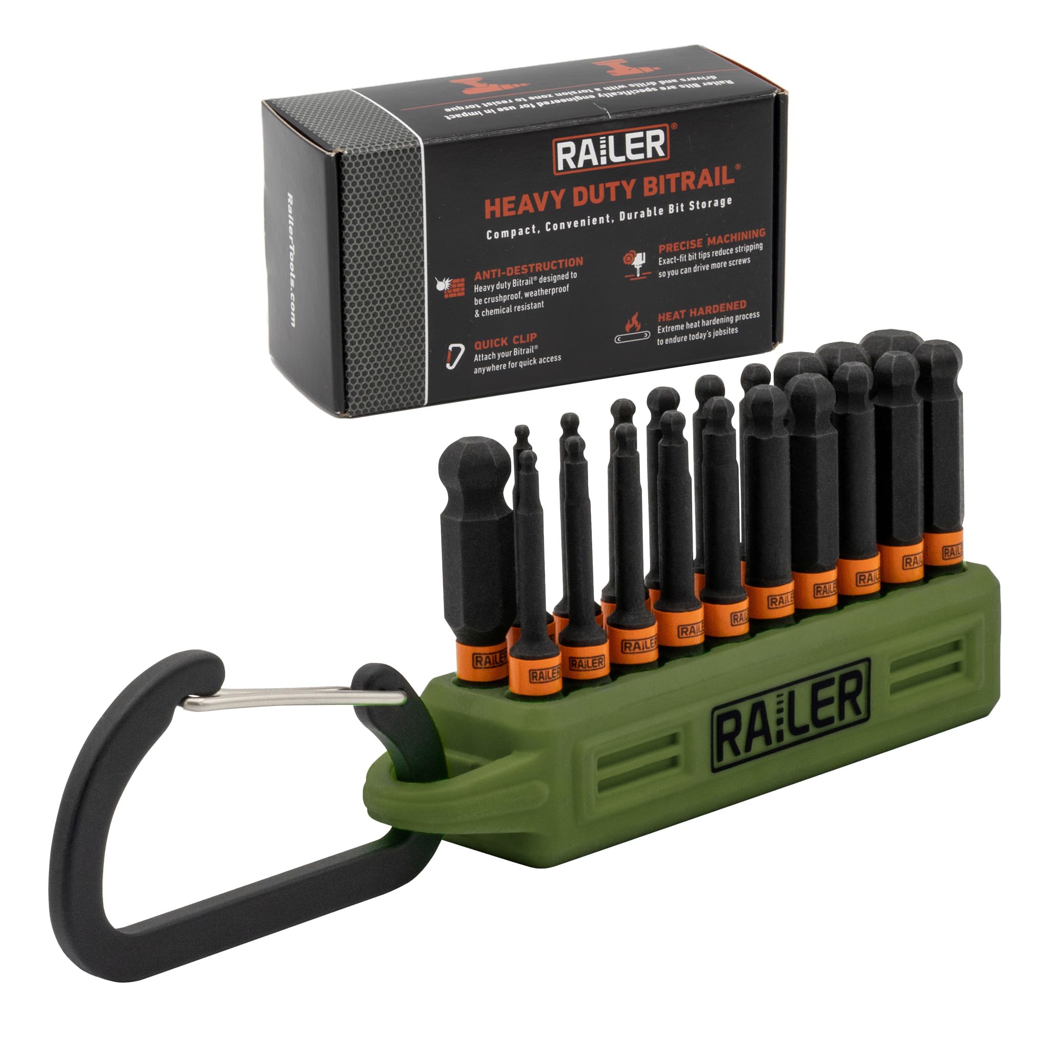 Amazon.com: Ball End Hex Bit Set - Railer 2 Inch Impact Driver 20pc Hex ...