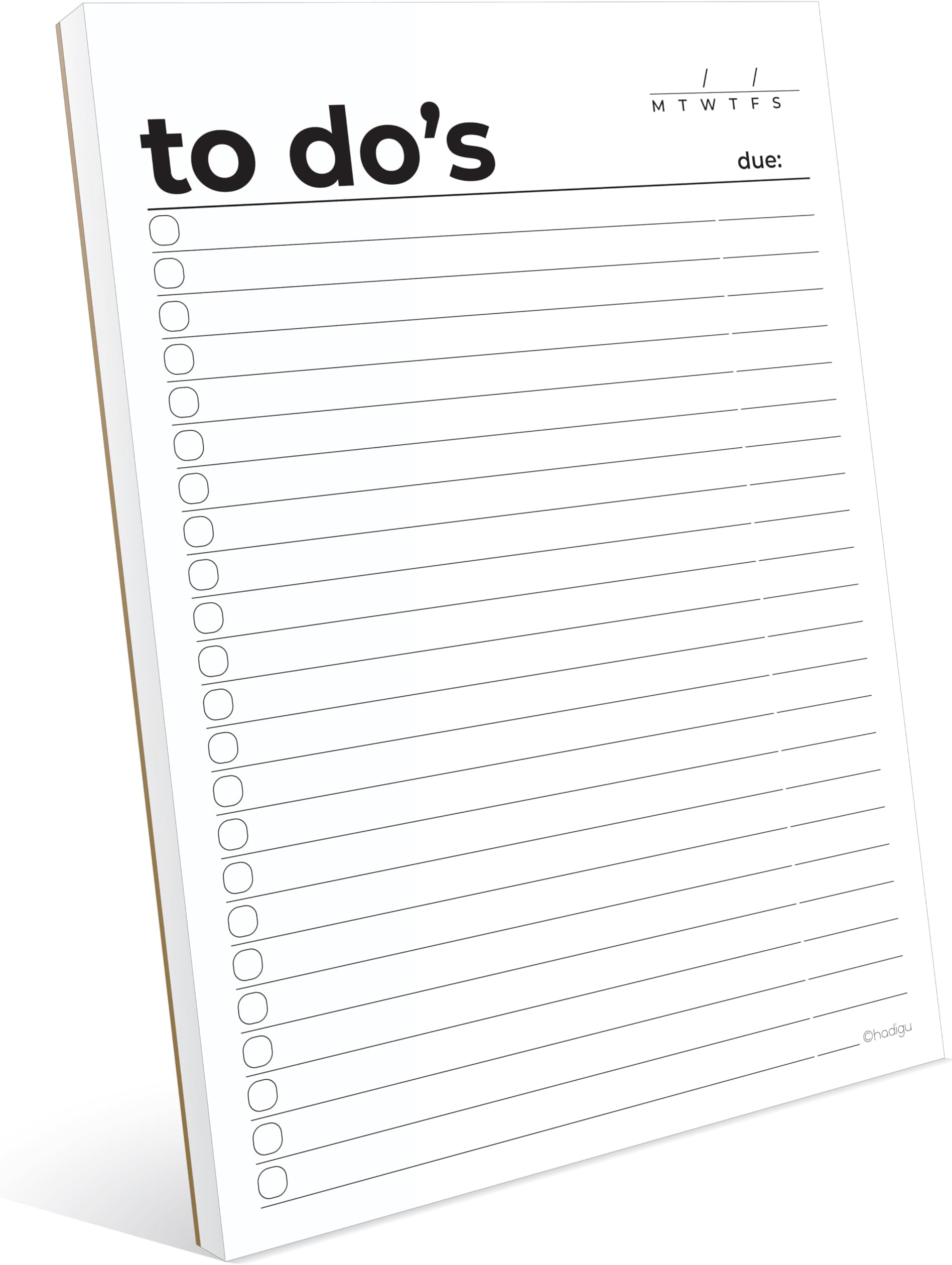 Amazon.com : To Do List Notepad A5 Size (8.3"x5.8") Premium Thick Paper ...