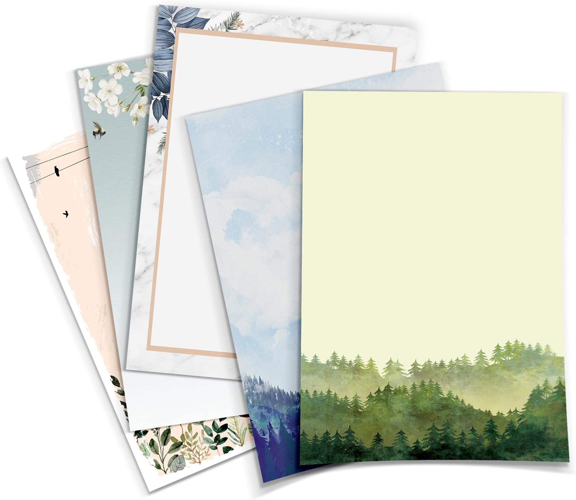 Eclet One Side Ruled Designer Sheets, A4 Size - Pack of 80 Sheets multi ...