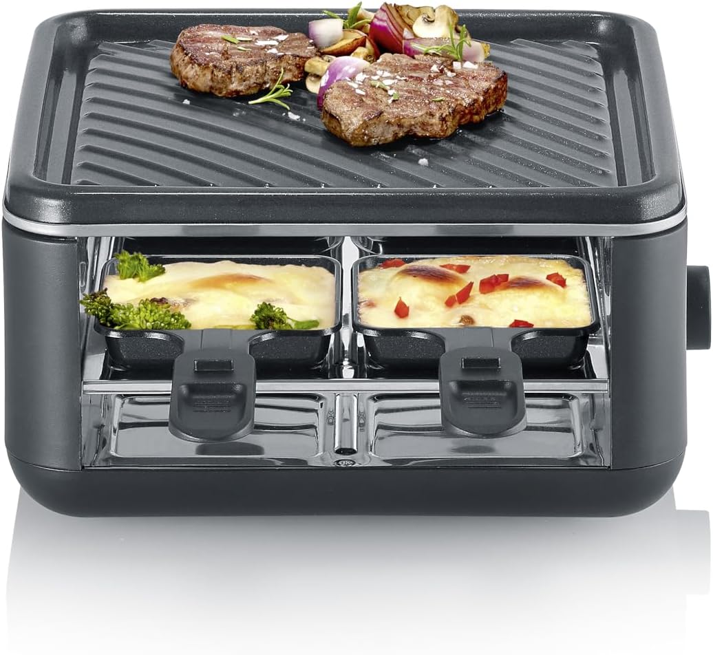 Amazon.de: SEVERIN Mini Raclette-Grill für 4 Personen, kleines Raclette ...