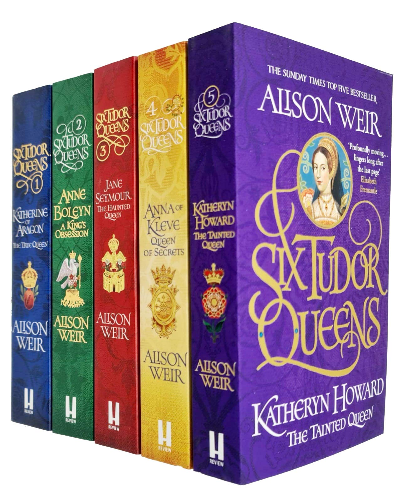 Snapklik.com : Alison Weir Six Tudor Queens Collection 5 Books Set