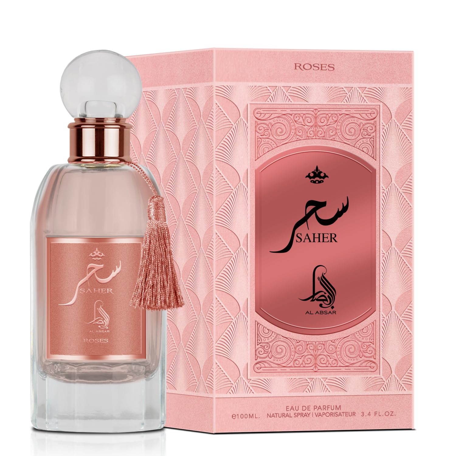 Amazon.com : Al Absar Saher Roses Perfume 100ml : Beauty & Personal Care