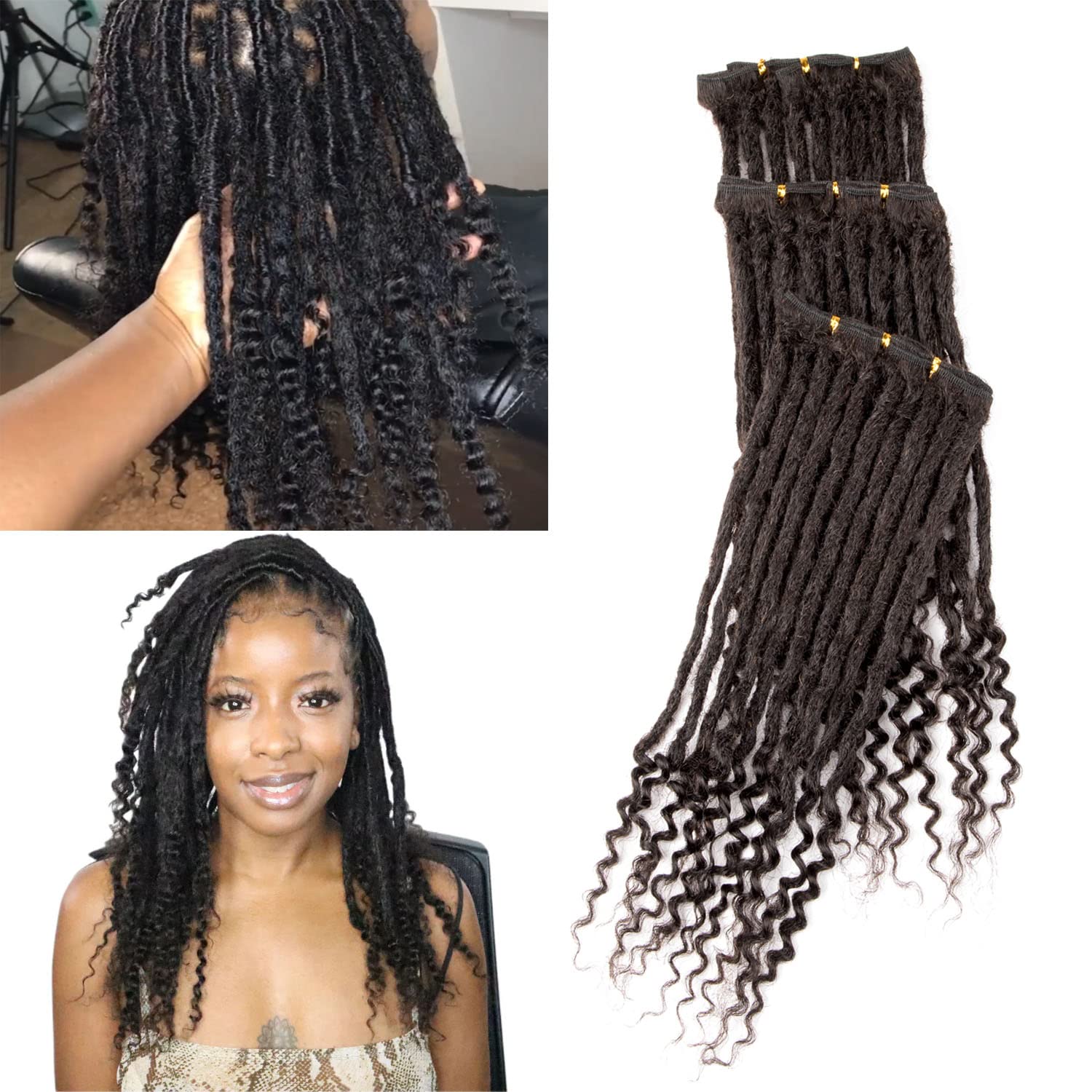 Amazon.com : Originea Real Loc Virgin Bundles Dreadlock Extensions ...