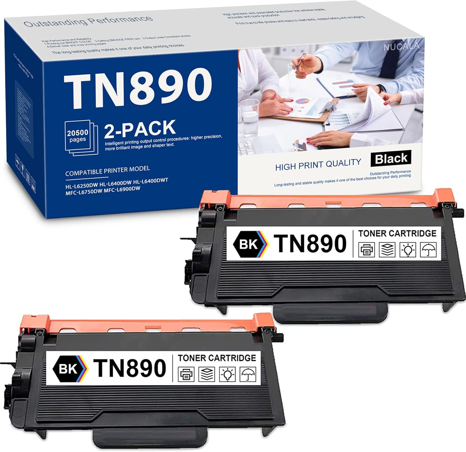 Amazon.com: NUCALA TN-890 High-Yield Compatible TN 890 TN890 Toner ...