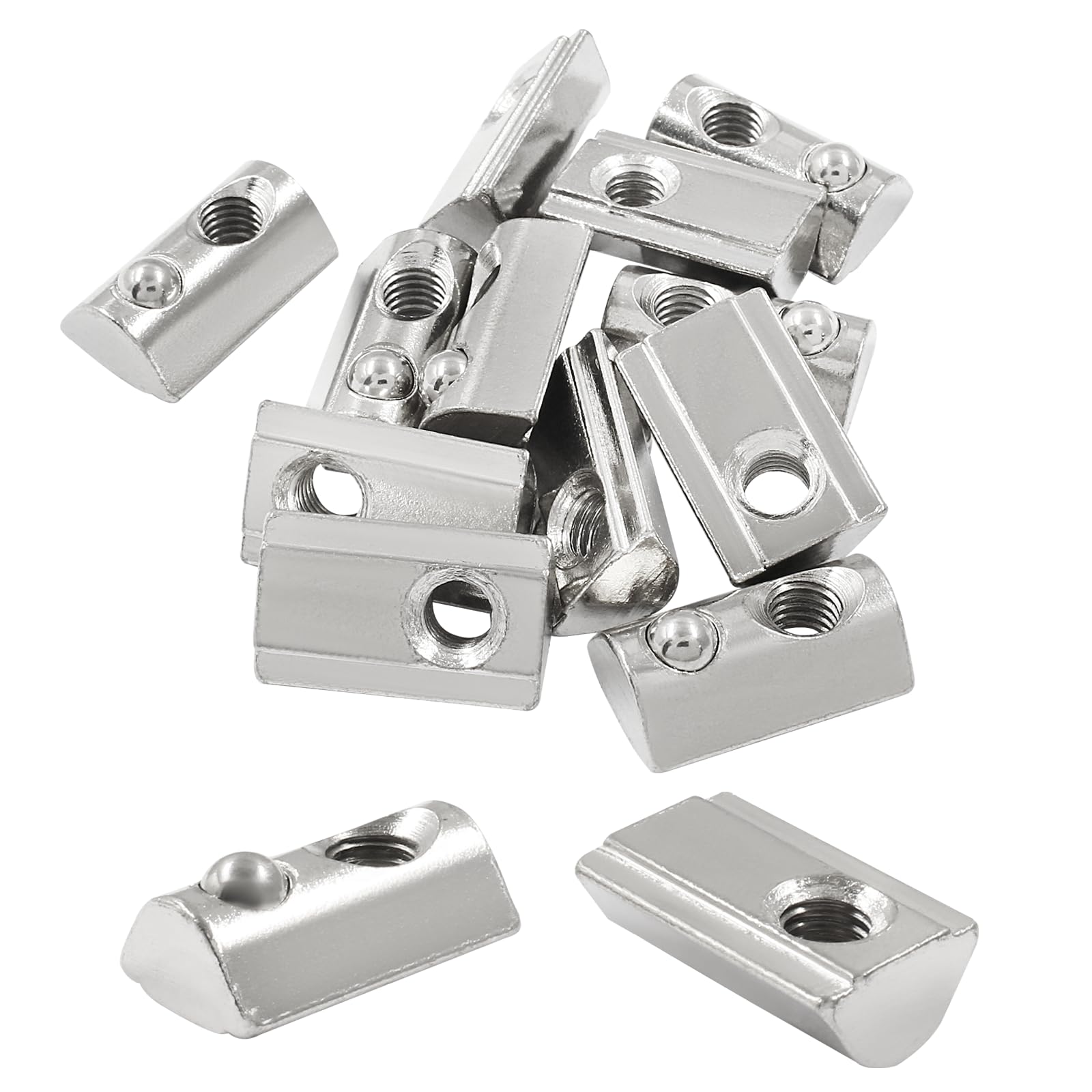 Amazon.com: Hitefu 12PCS Roll in Spring T Nuts, 4040 Series M6 Half ...