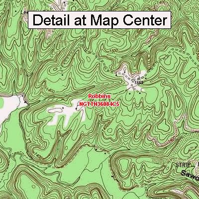 Amazon.com : USGS Topographic Quadrangle Map - Robbins, Tennessee ...