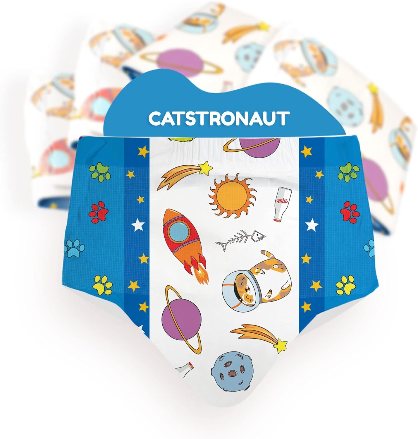 Amazon.com: Bambino Diapers Catstronaut Adult Baby Diapers – Printed ...