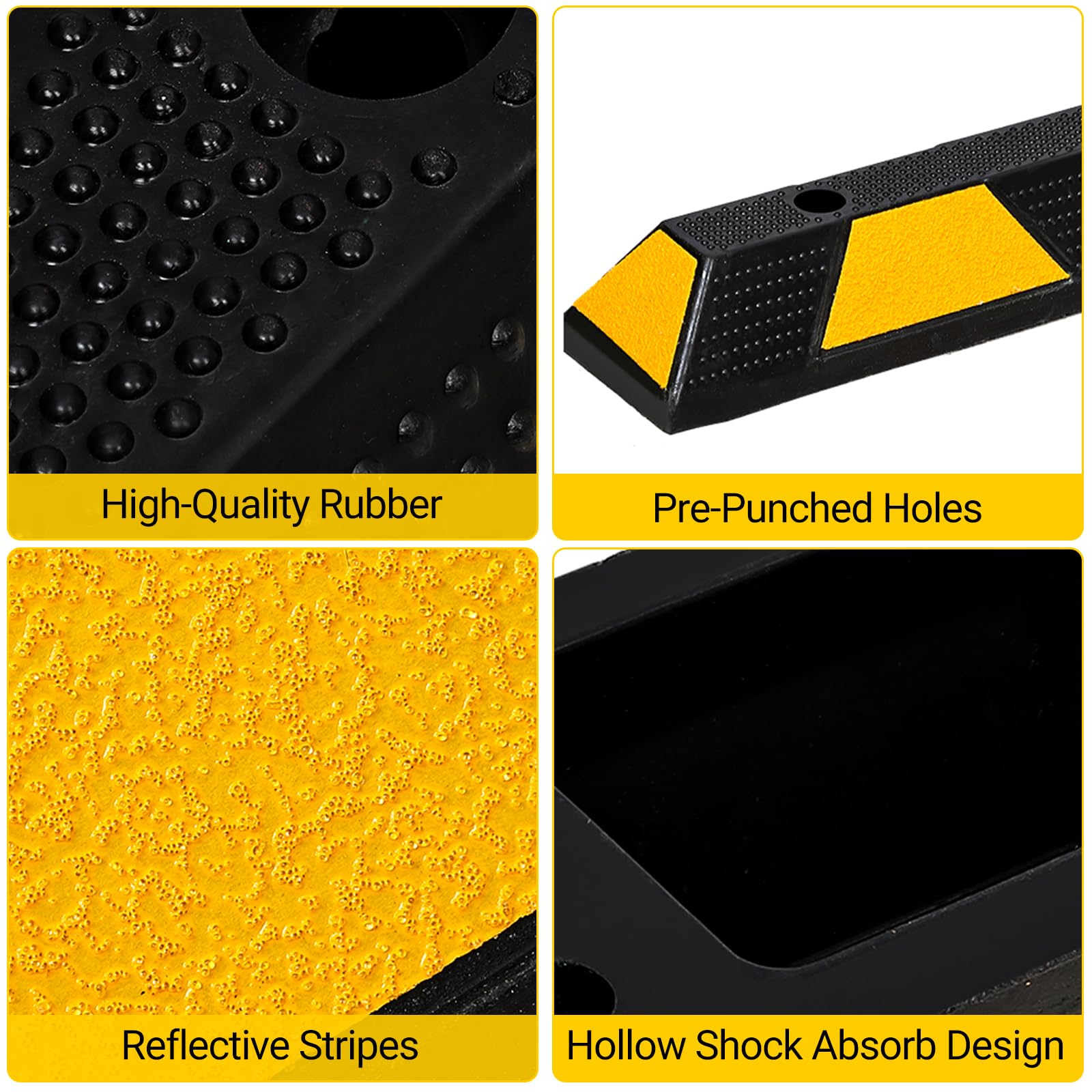 Snapklik.com : TROPOW Parking Curb Garage Floor Stopper 72 Inch Heavy ...