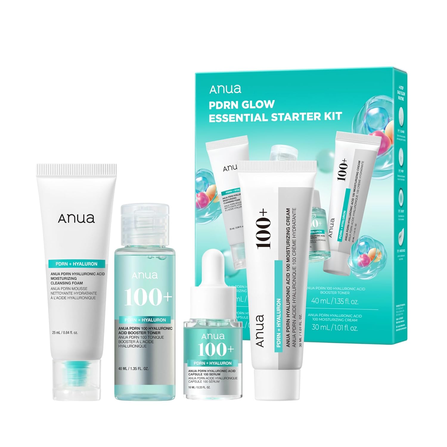 Amazon.com : Anua Salmon DNA PDRN Glow Essential Starter Kit, Amazon ...