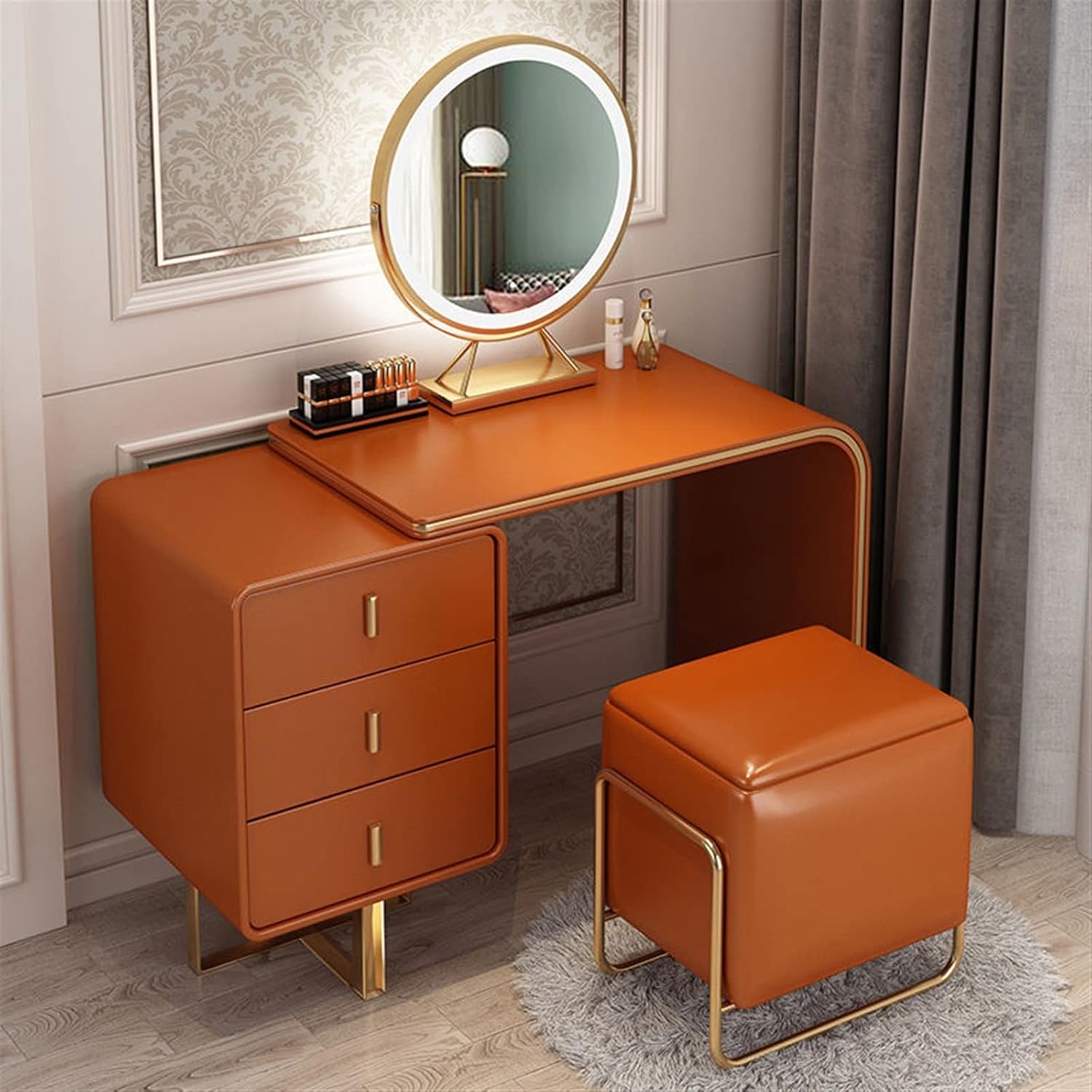 Amazon.com - AKFRIEszt Vanity Desk Furniture Set Dressing Table Modern ...