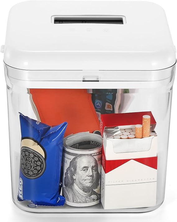 Amazon.com: Timed Lock Box, Phone Lock Box with Timer, Rechargeable ...