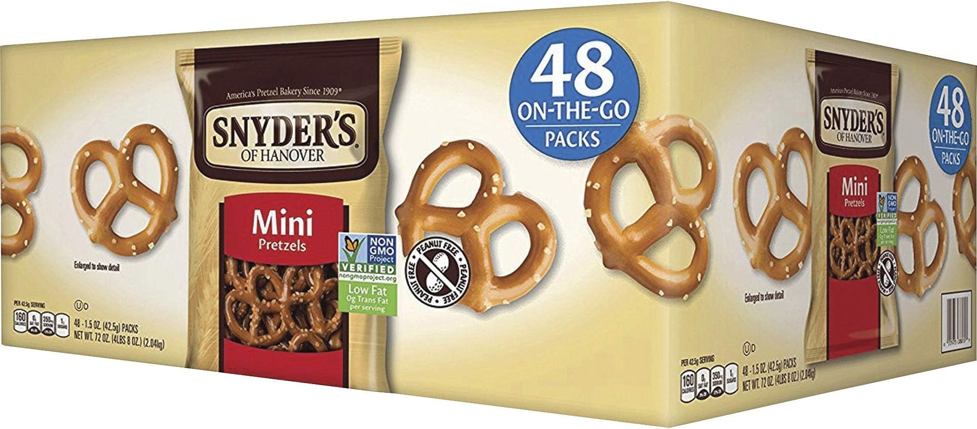 Amazon.com : Snyder's of Hanover Mini Pretzels, 100 Calorie Individual ...