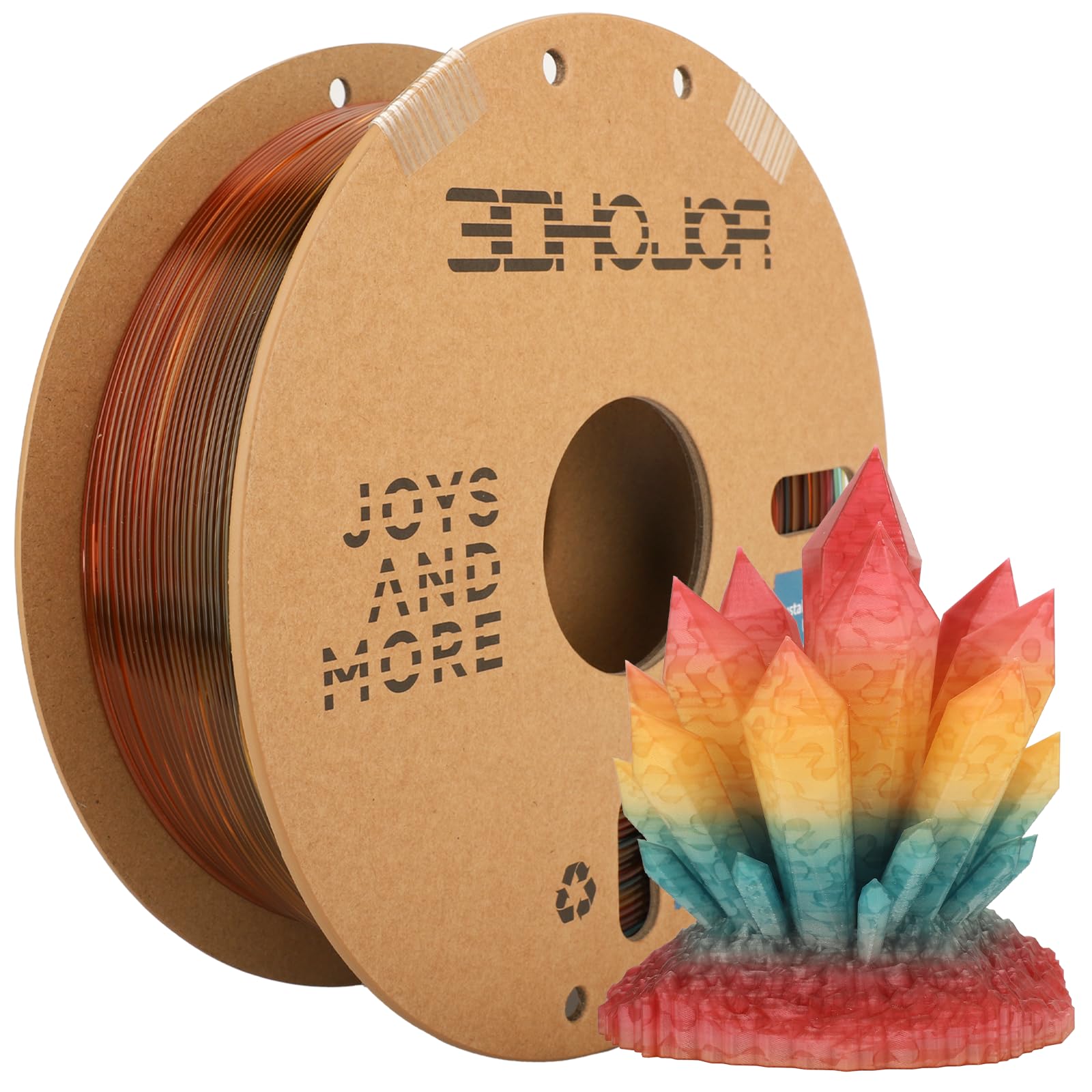 Amazon.com: 3DHoJor Transparent Multi Rainbow Color Gradient Change PLA ...