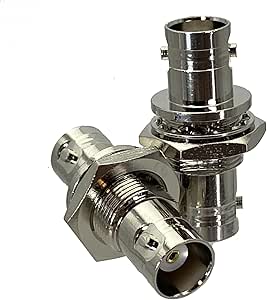 Artemisia 1Pcs BNC female to BNC female jack nut bulkhead in series RF adapter connector Wire ...