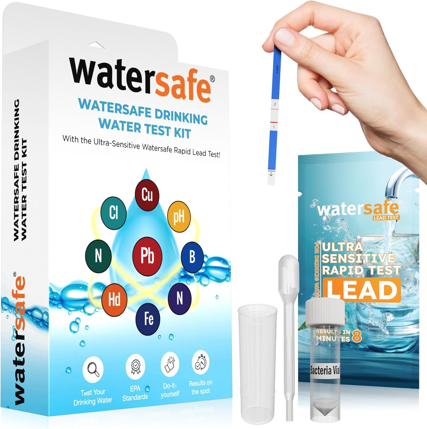 Watersafe Drinking Water Test Kit World's Most Sensitive Lead Test 10 ...