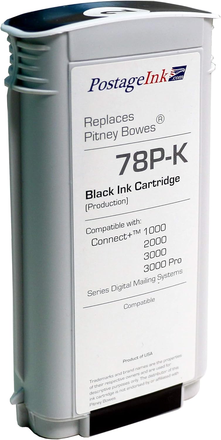 Amazon.com: PostageInk.com 78P-K Non-OEM Replacement Ink Cartridge for ...