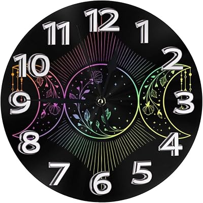 Amazon.com: CoZroom Large DIY 3D Frameless Silver Wall Clock ...