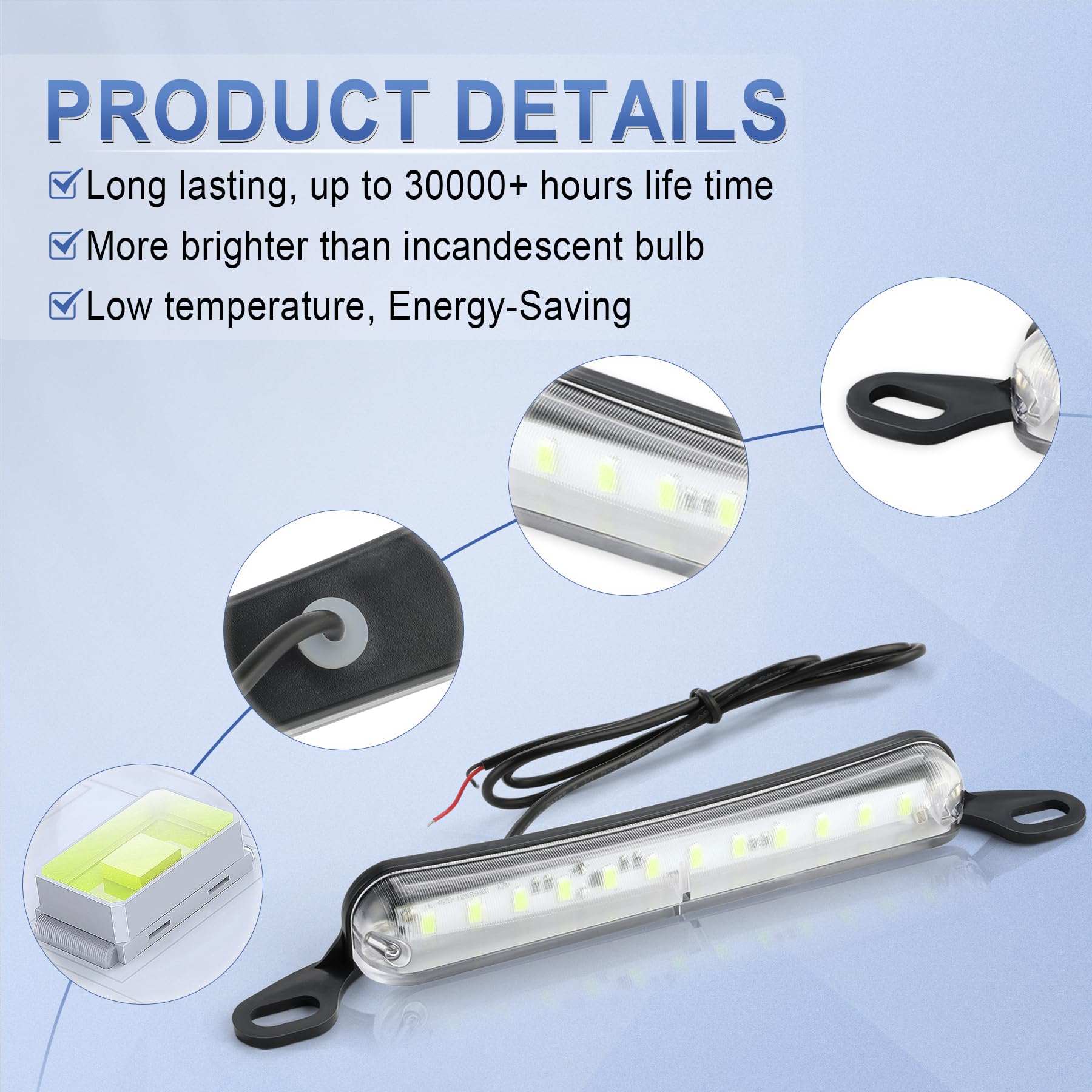Snapklik.com : License Plate Light, Extremely Bright LED License Plate ...