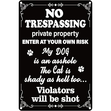 Amazon.com : MySigncraft WARNING An emotionally imbalanced dog lives ...