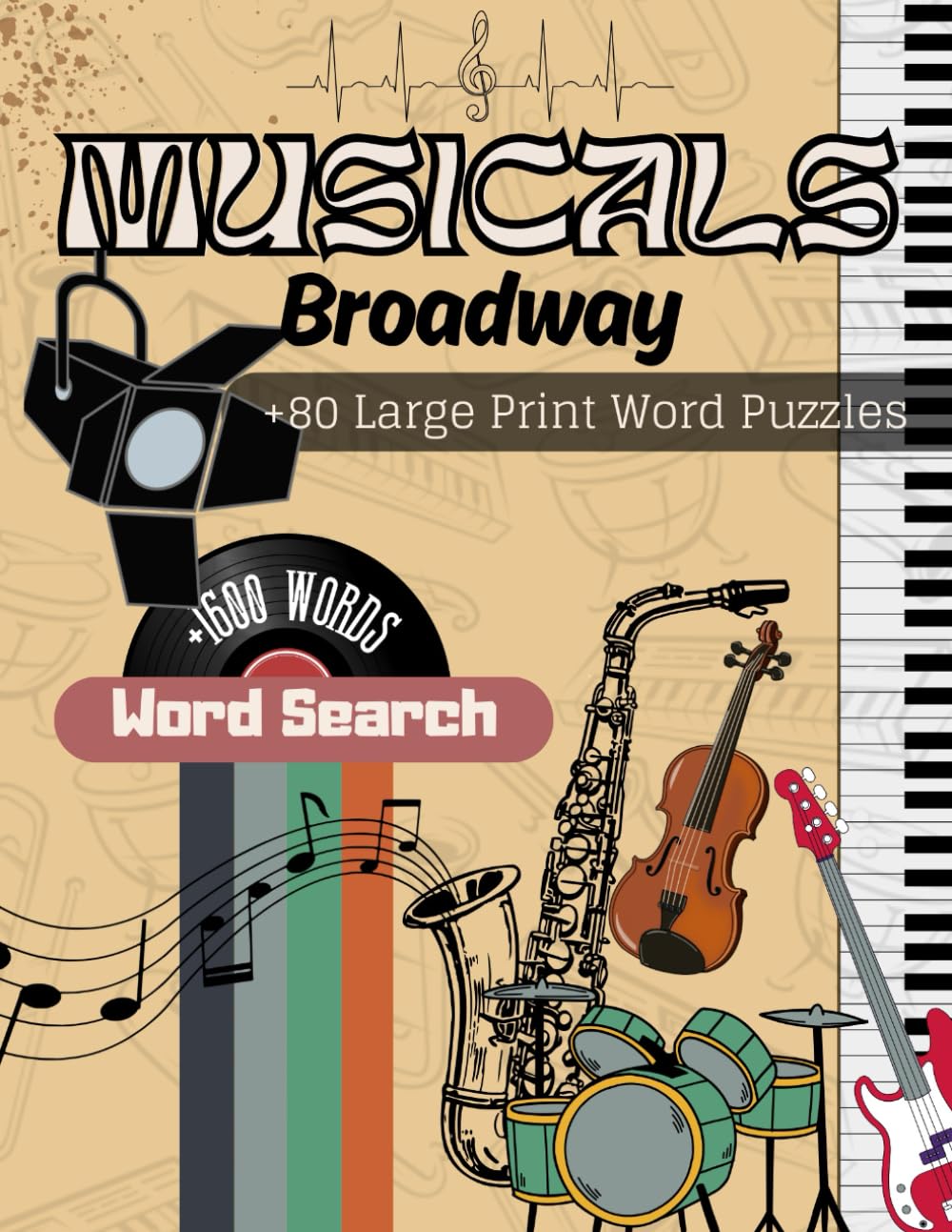 Musical Word Search: Broadway Theater Large Print Word Puzzle Book for ...