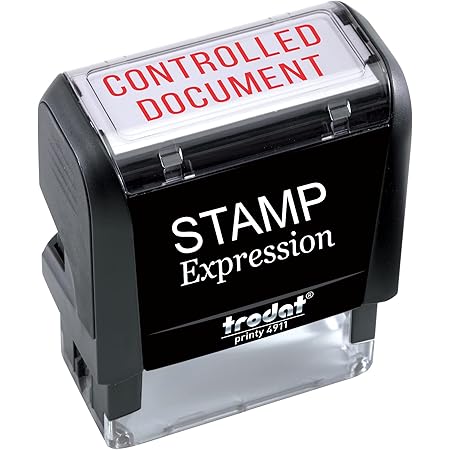 Amazon.com : StampExpression - Controlled Document Office Self Inking ...