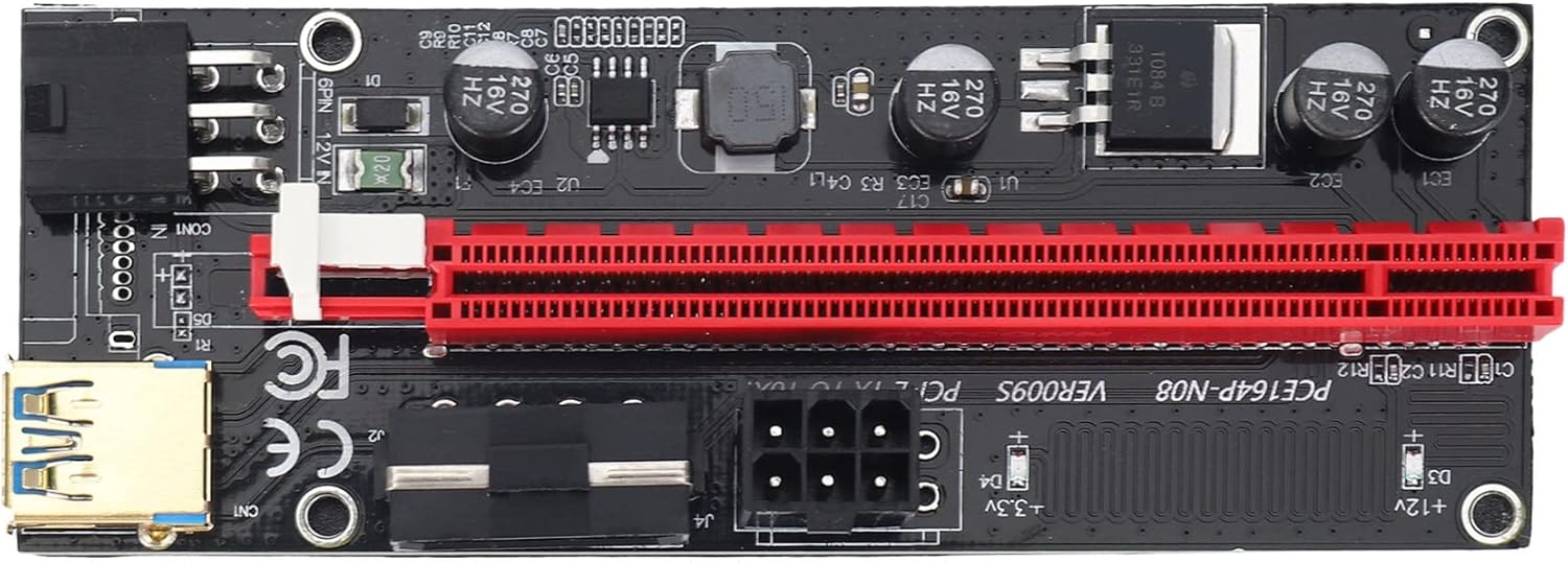 Kopinma GPU Riser Adapter Card PCIe Riser, VER 009S Pro, PCIe-Express ...