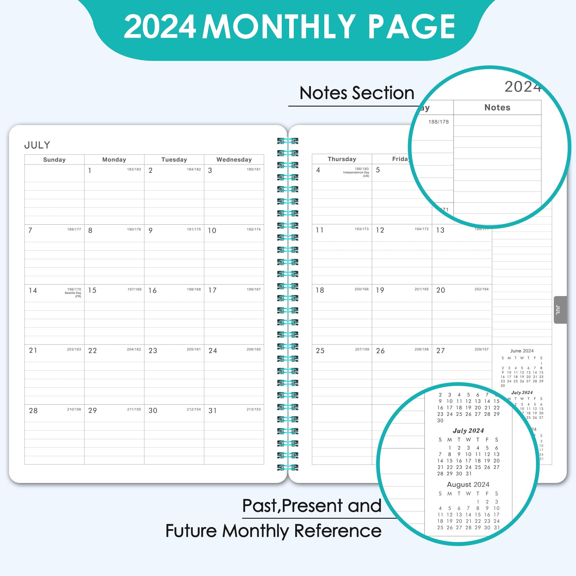 Snapklik.com : 2024 Planner - Weekly And Monthly Planner 2024, January ...