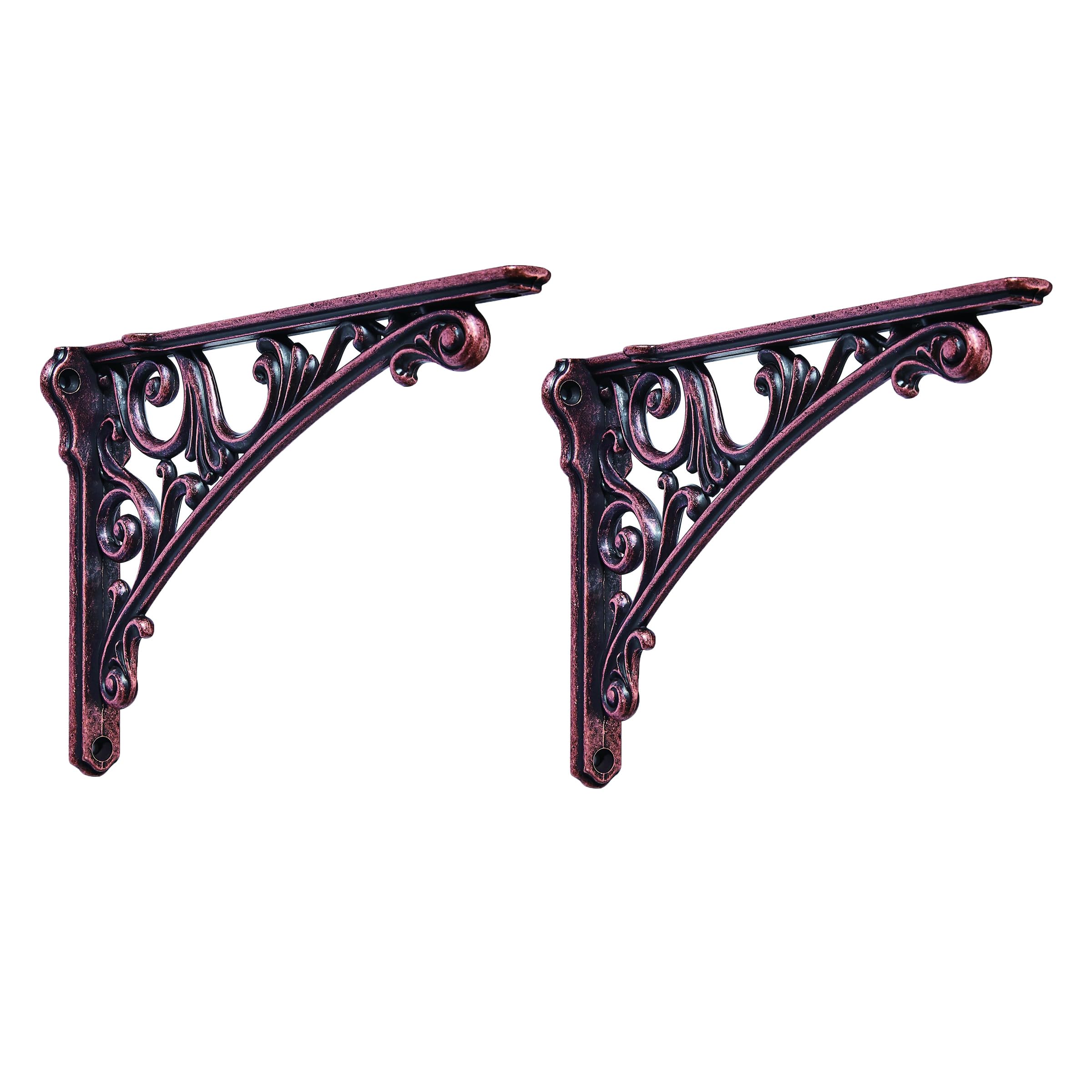 Amazon.com: Khtumeware Shelf Bracket 12 Inch, Decorative Brackets for ...