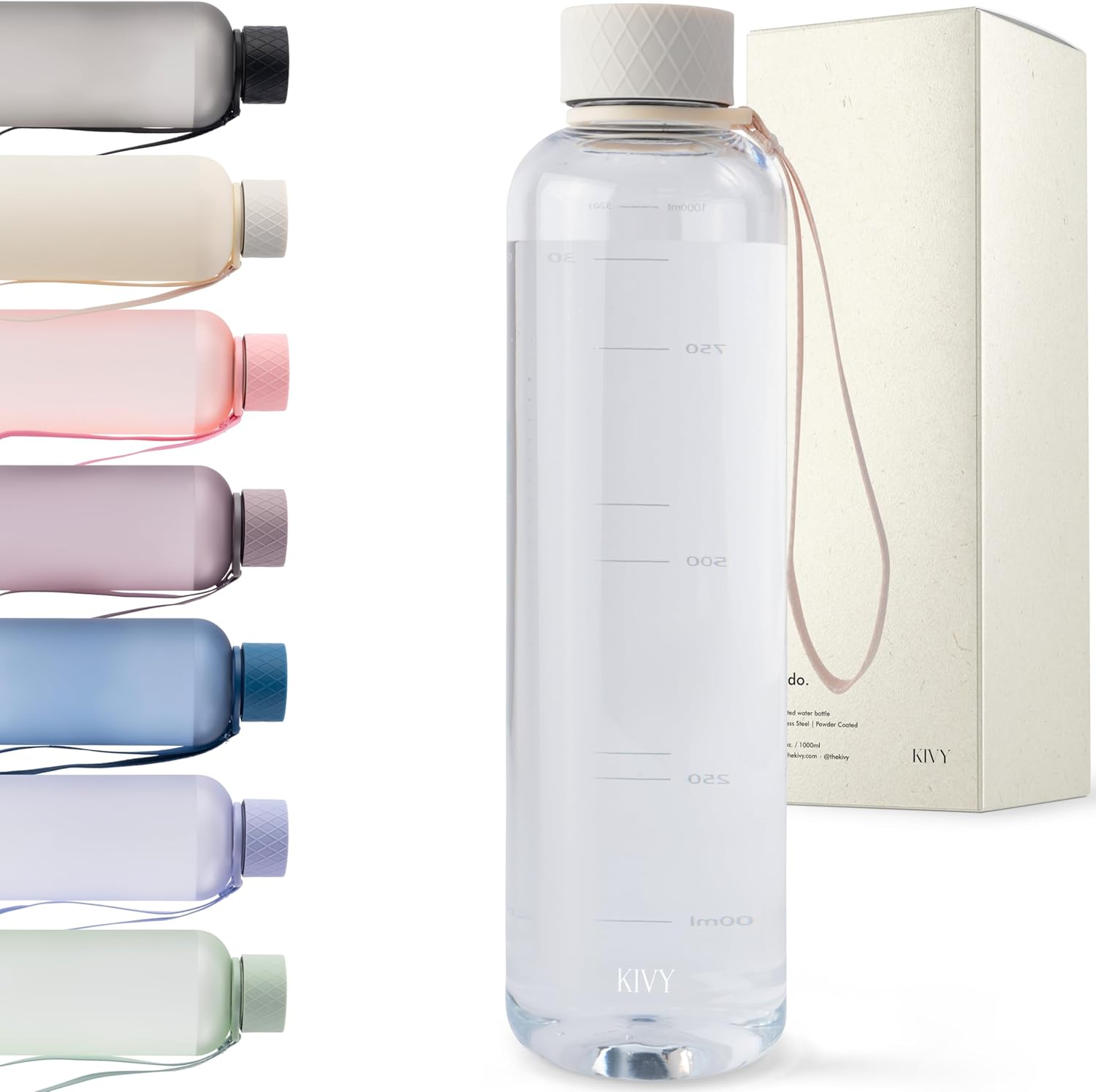 Amazon.com: KIVY Lightweight Tritan Water Bottle 32oz [Leakproof ...