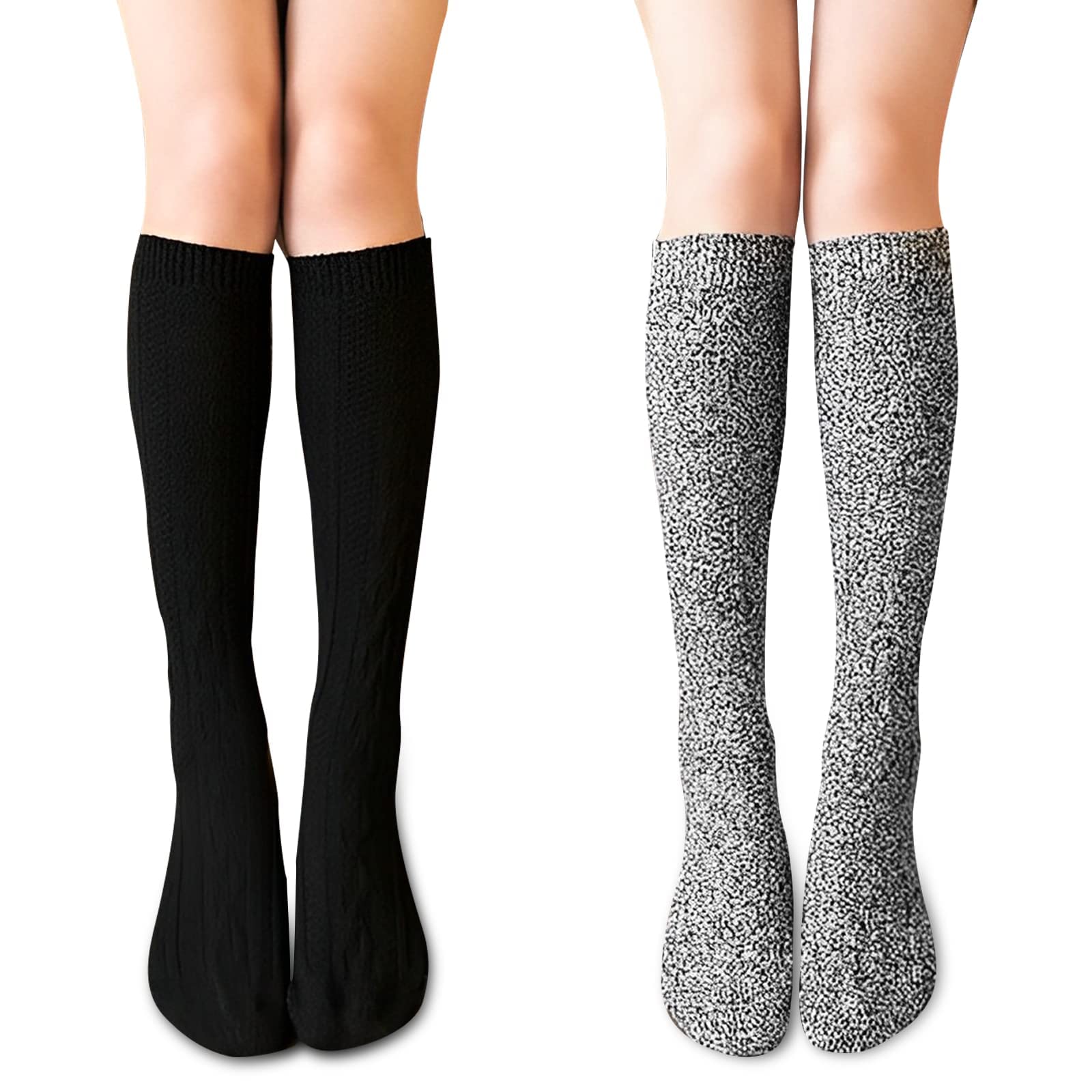 2 Pairs Of Women's Wellington Boot Socks,Boot Socks for Women ...