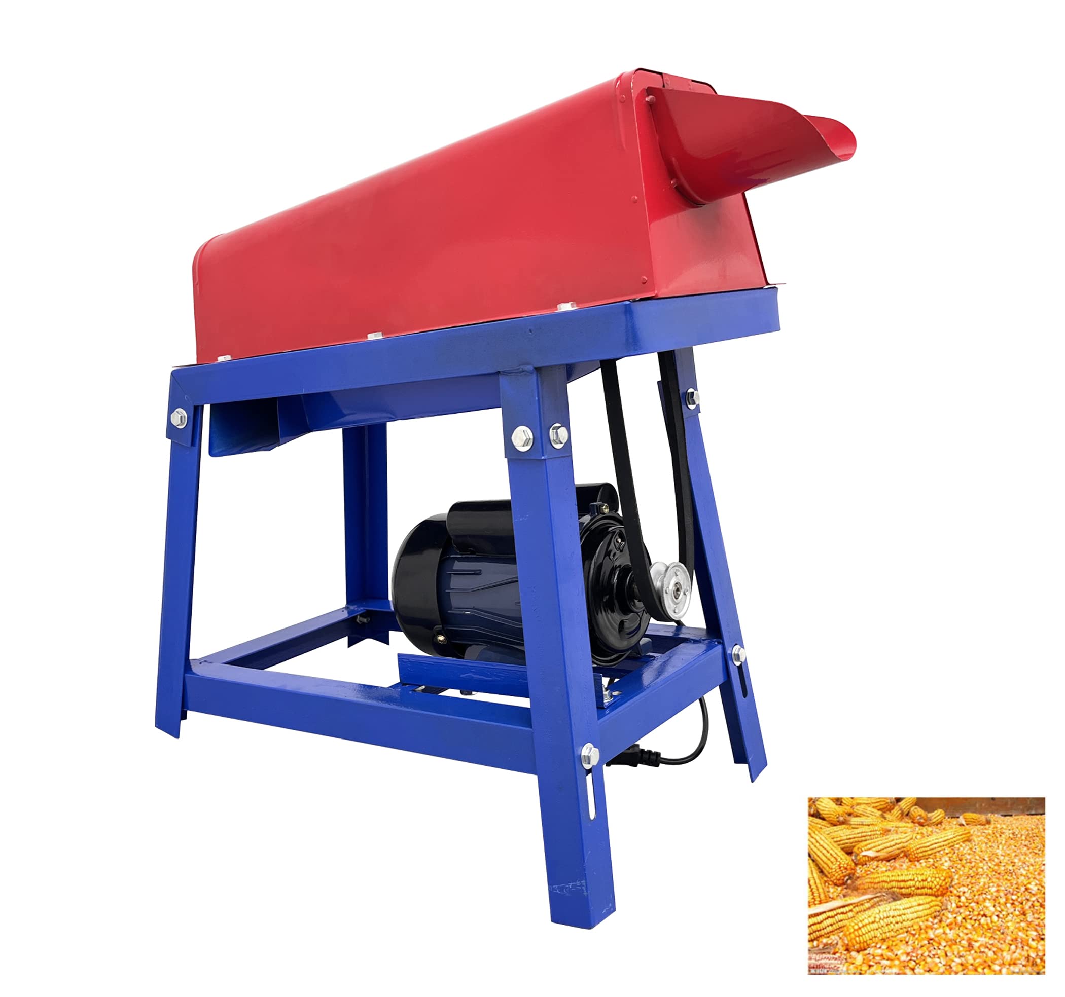 Buy TECHTONGDA 220V Electric Corn Sheller Thresher, Heavy Duty Corn ...
