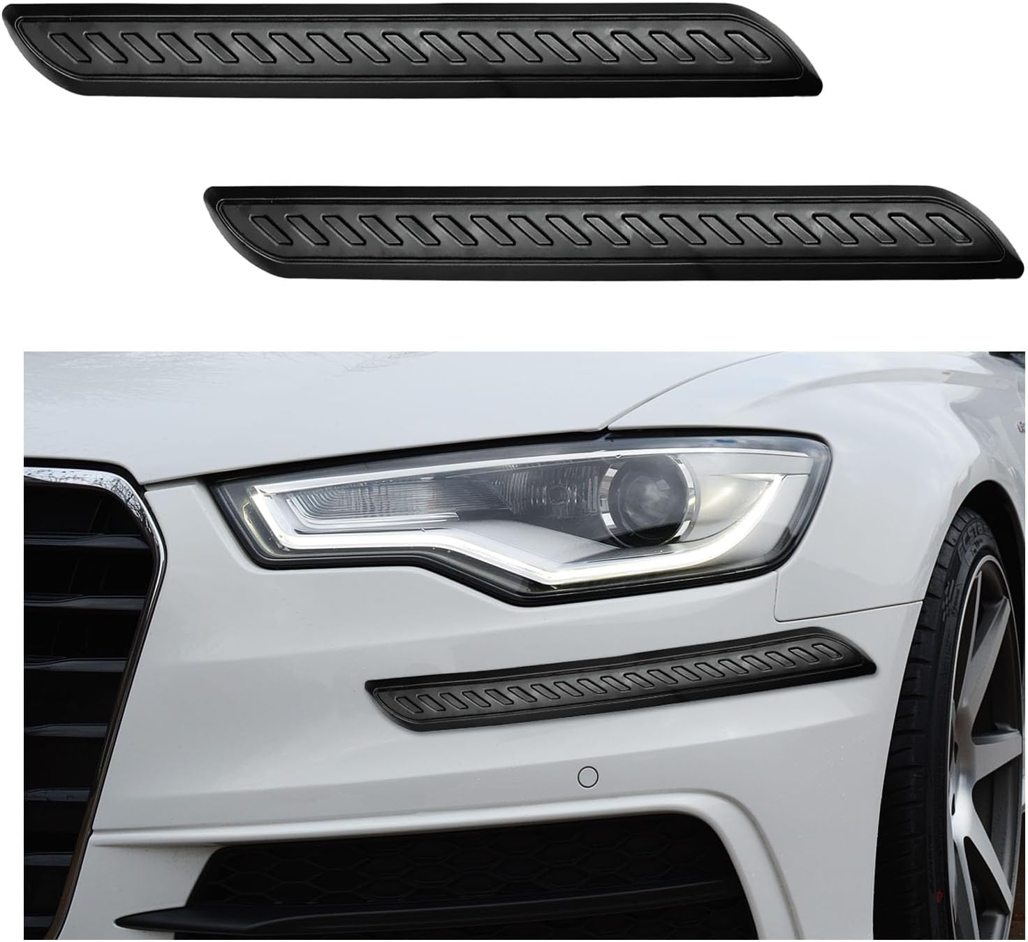 Amazon.com: Suvnie 2 PCS Car Bumper Anti-Scratch Strips, Front and Rear ...