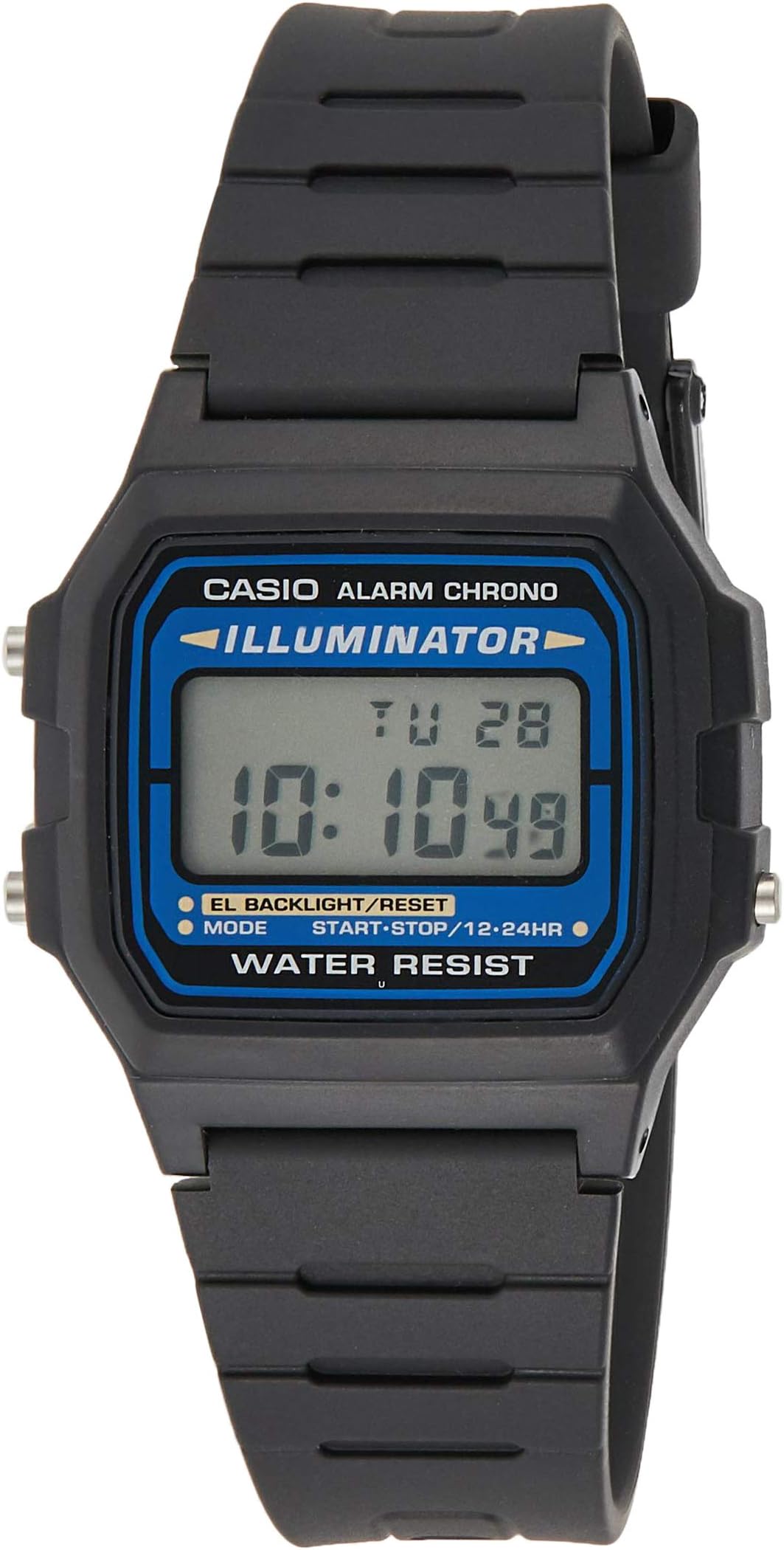 CASIO W800H-1 Unisex Black Digital Watch with Black Band : Amazon.com ...