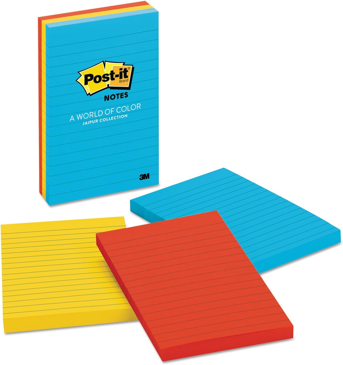 Amazon.com : Post-it 6603AU Post-it Notes,Lined, 4-Inch x6-Inch,3/PK ...