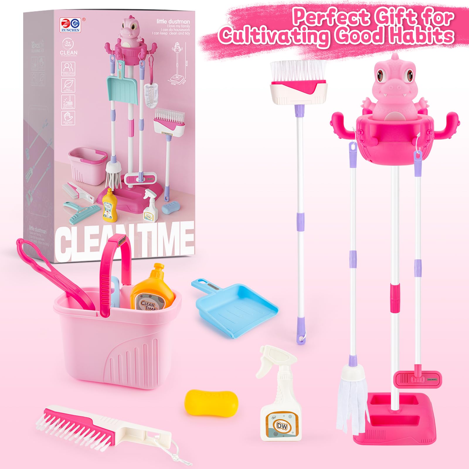 Snapklik.com : Kids Cleaning Toy Set Toddlers Cleaning Set Housekeeping ...