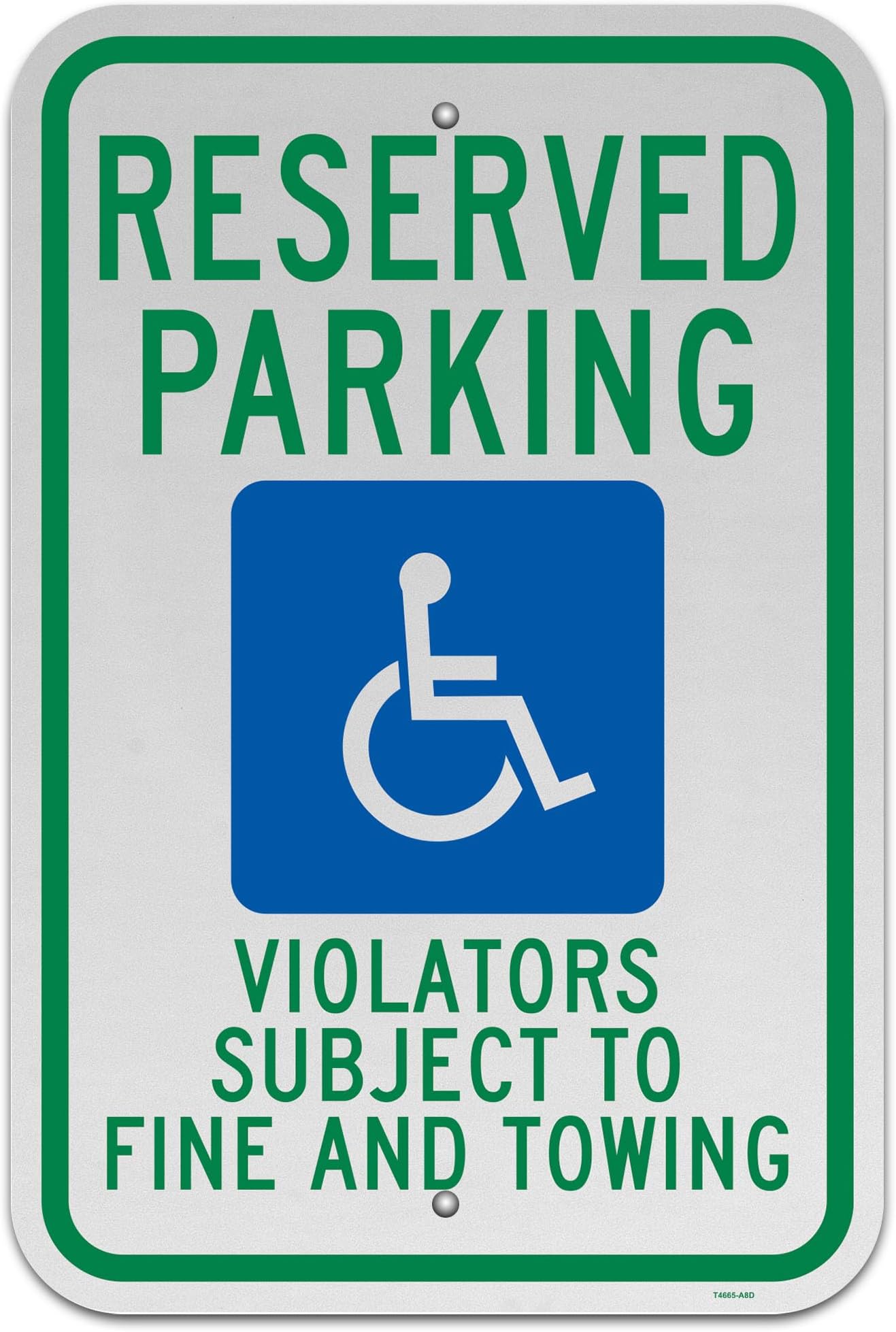 Brimar - 12" x 18" - Texas Reserved Parking Sign - Reserved Parking ...