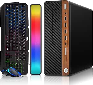 Amazon.com: HP Dark Single Premium Desktop Computer PC – AMD Processor ...