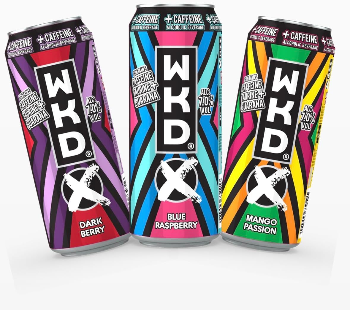 WKD Mixed Pack | X Range | 7% ABV | Caffeine | Taurine | Guarana ...