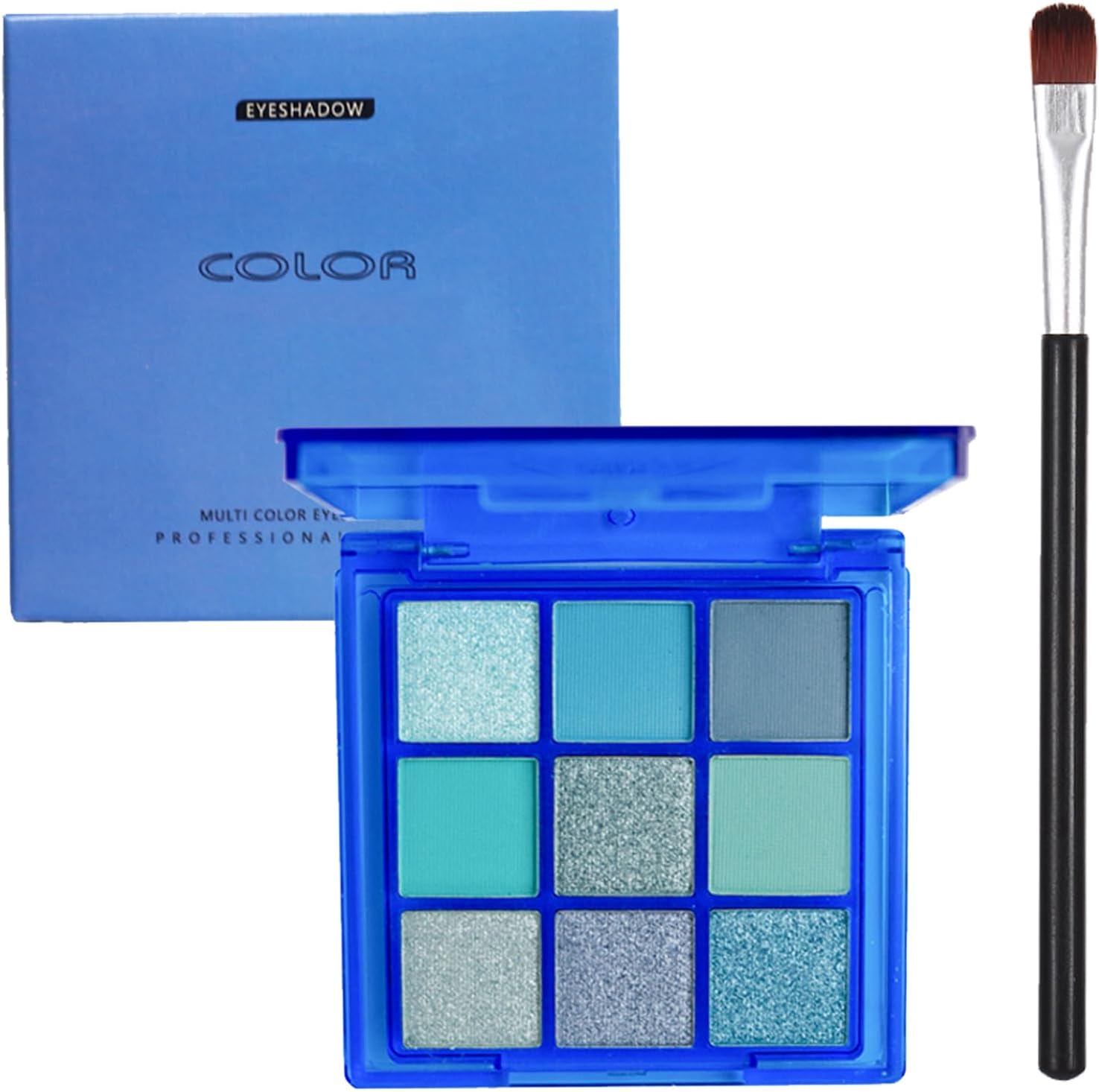 Blue Eyeshadow Sparkle 9 Colors,Blue Eyeshadow Palette,Glitter Eye ...