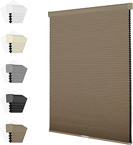 Amazon.com: BERISSA Blackout Cellular Shades for Window,Cordless Honeycomb Blinds,Thermal ...