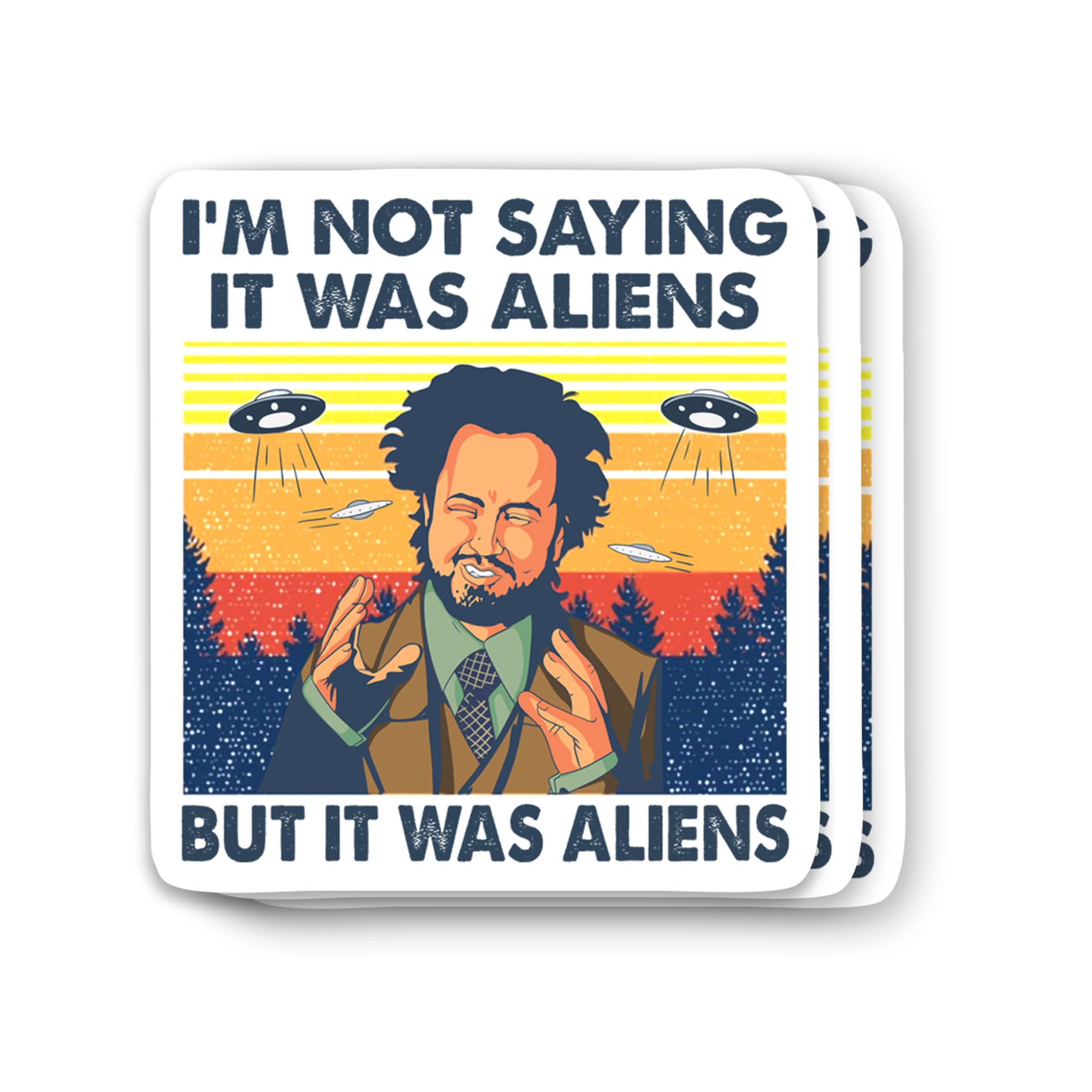 No Aliens Sticker