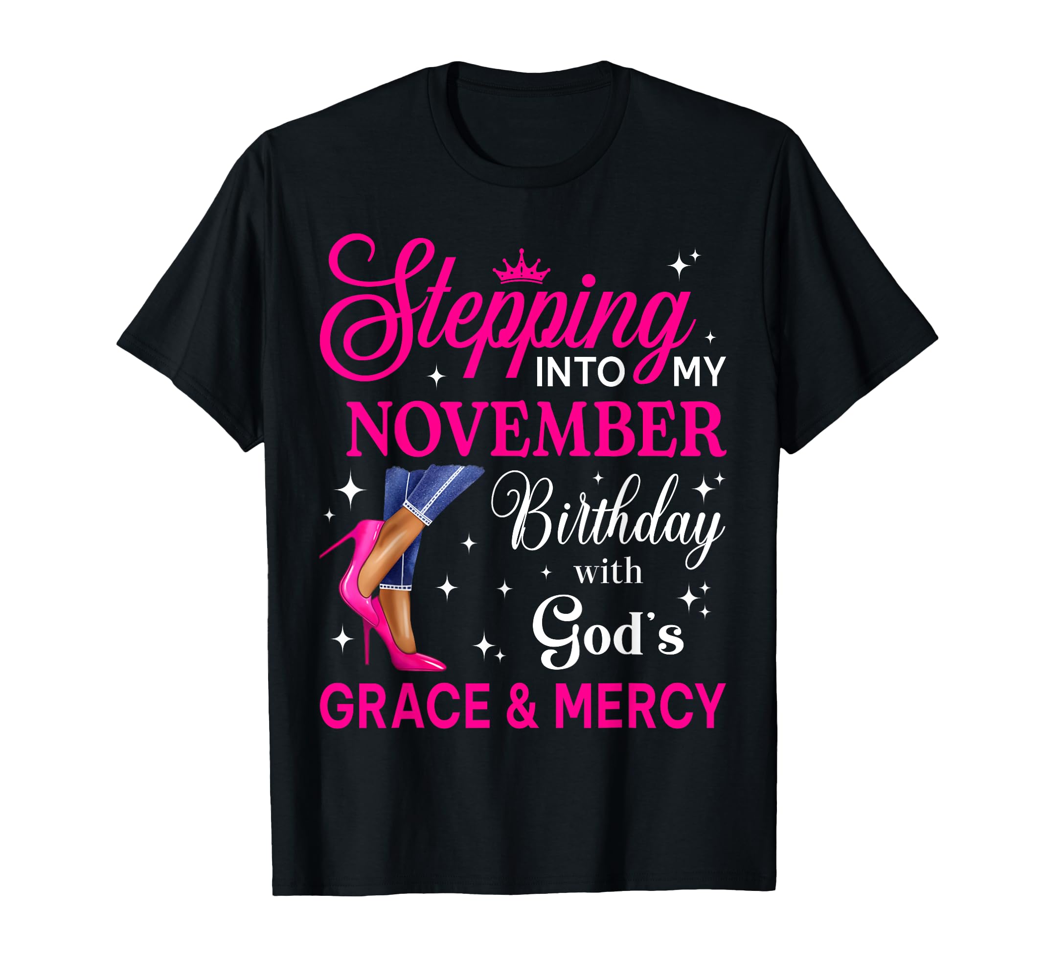 Amazon.com: Stepping Into My November Women Girls High Heels Birthday T ...