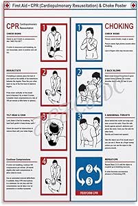 Amazon.com: First Aid, CPR And Choking Posters. First Aid, CPR And ...
