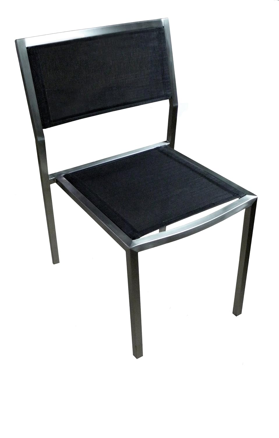 Amazon.com: ATC Elegance Elite Side Chair with Brushed Stainless Frame ...
