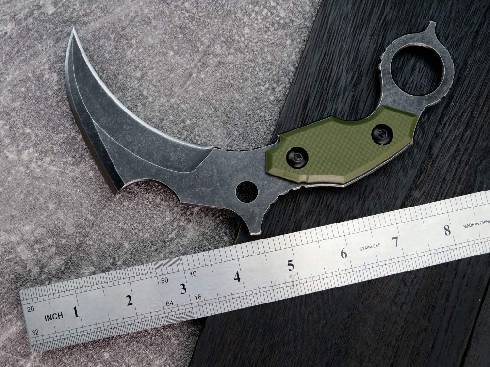 Snapklik.com : Ccanku C1699 Fixed Blade Knives 9.8 Inch D2 Blade Steel ...