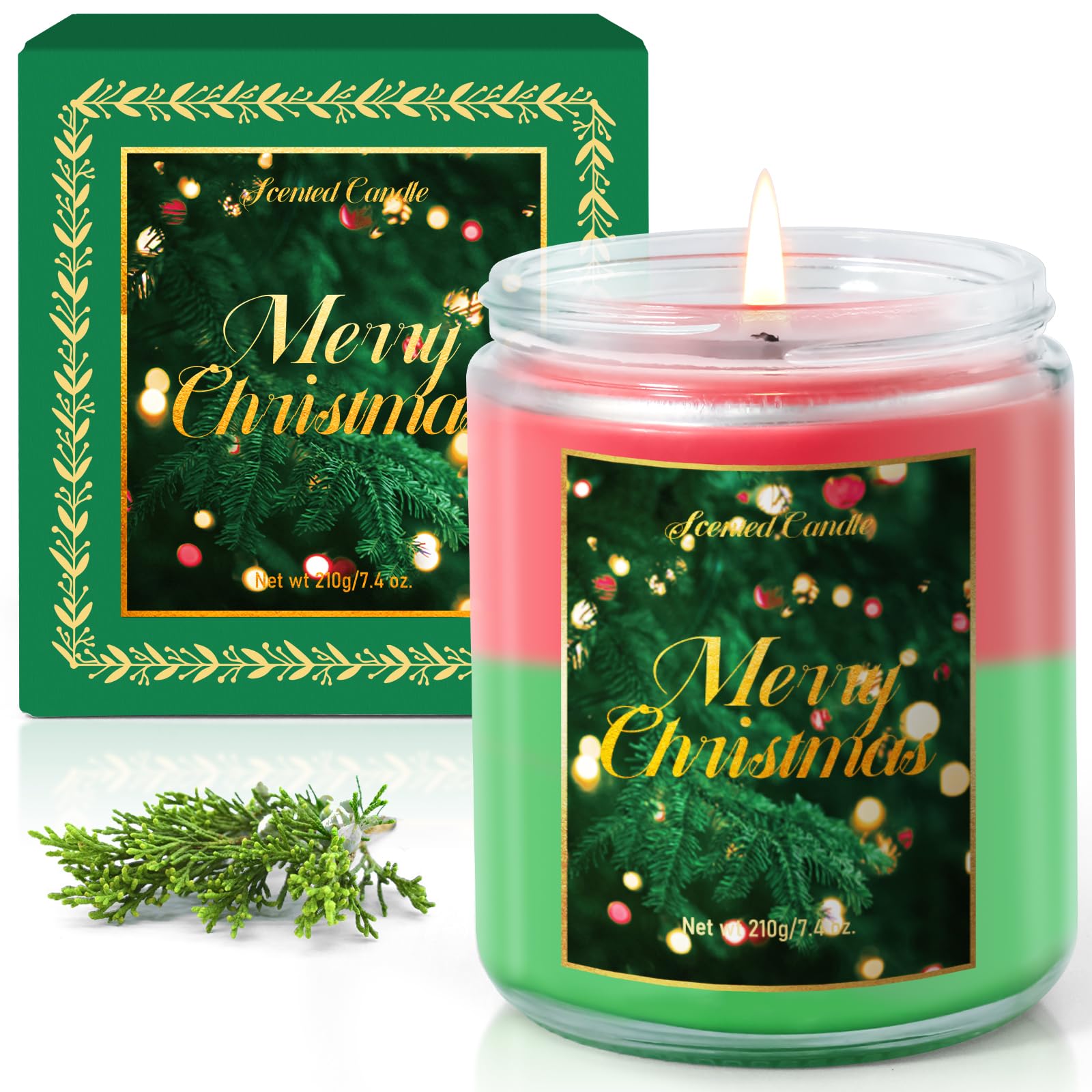 Christmas Scented Candles, Soy Wax, Christmas Scented Candles Gifts Set ...