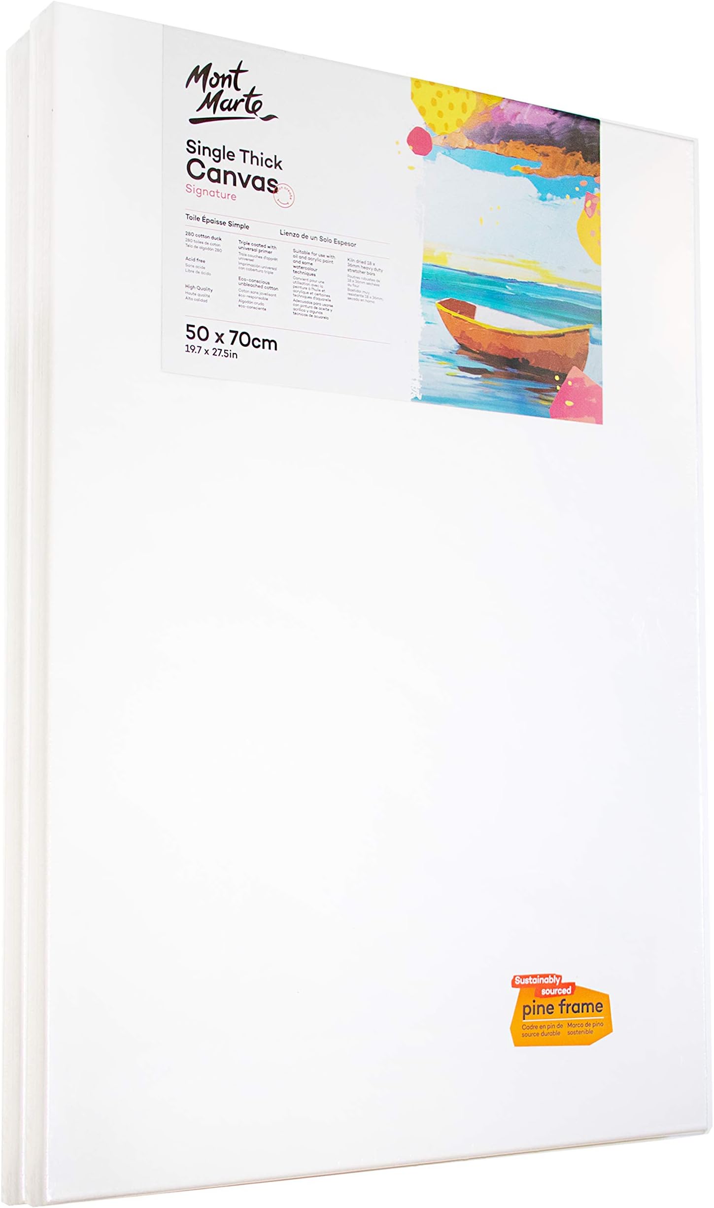 CANVAS BOARD - 50 X 70 CM : Amazon.co.uk: Home & Kitchen