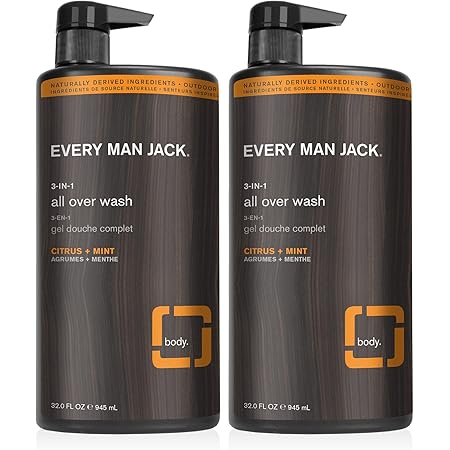 Amazon.com : Every Man Jack Hand Wash - Citrus |12-ounce Twin Pack - 2 ...