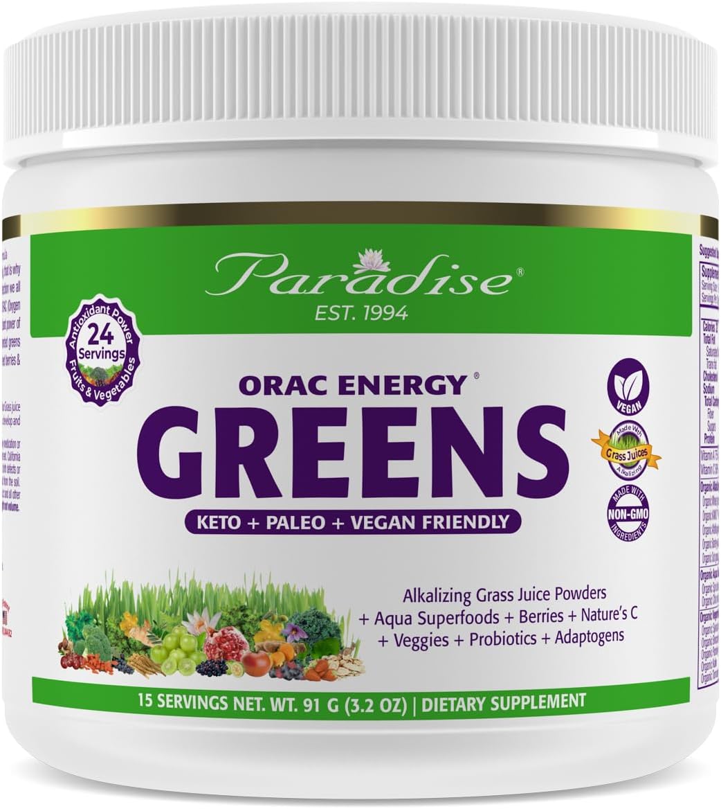 Amazon.com: Paradise Herbs, ORAC Energy Greens Powder, Antioxidant ...